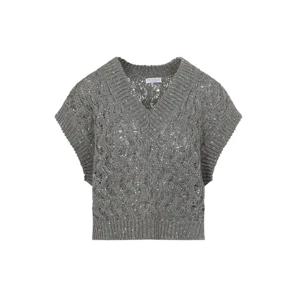 Brunello Cucinelli V-neckline Sweater With Mini Sequins