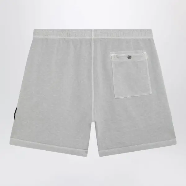Stone Island Cotton Fleece Jogger Shorts
