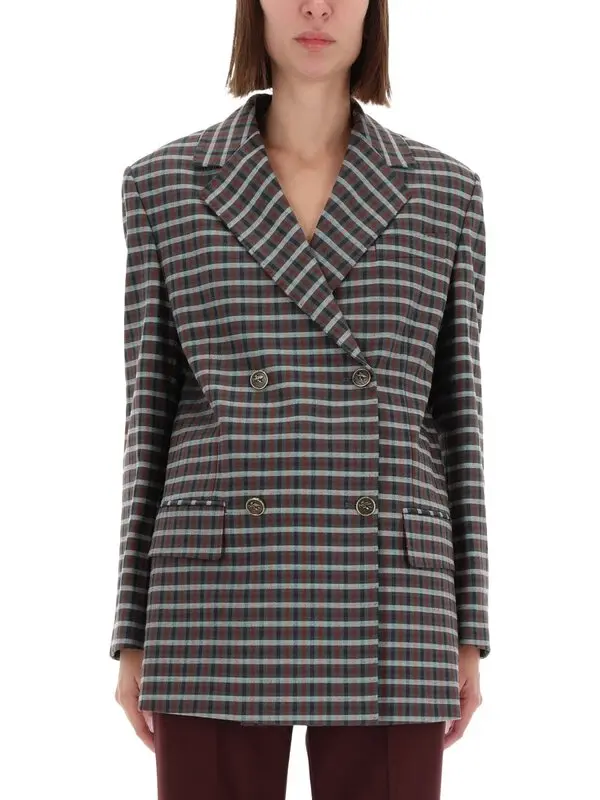 Etro Double-breasted Jacket - Gray