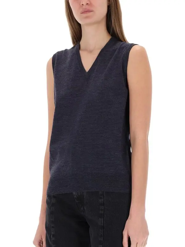 MAISON MARGIELA V-neck Vest Wool