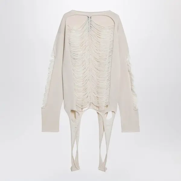 Rick Owens Distressed Wool Sweater