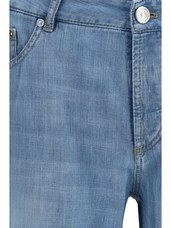 Brunello Cucinelli Cotton Jeans With Distressed Effect