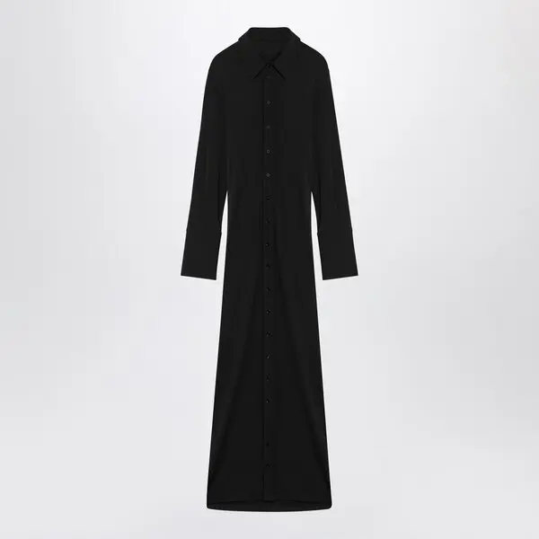 Sportmax Shirt Dress In Viscose Jersey - Black