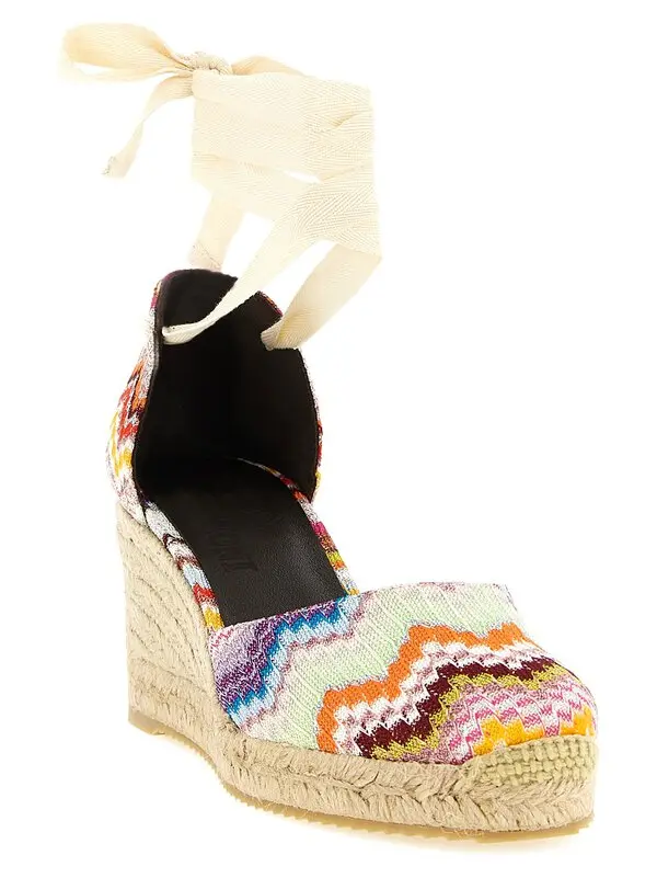 Missoni Eva Zigzag Raschel Fabric Espadrilles