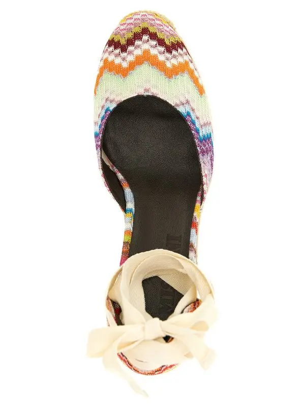 Missoni Eva Zigzag Raschel Fabric Espadrilles