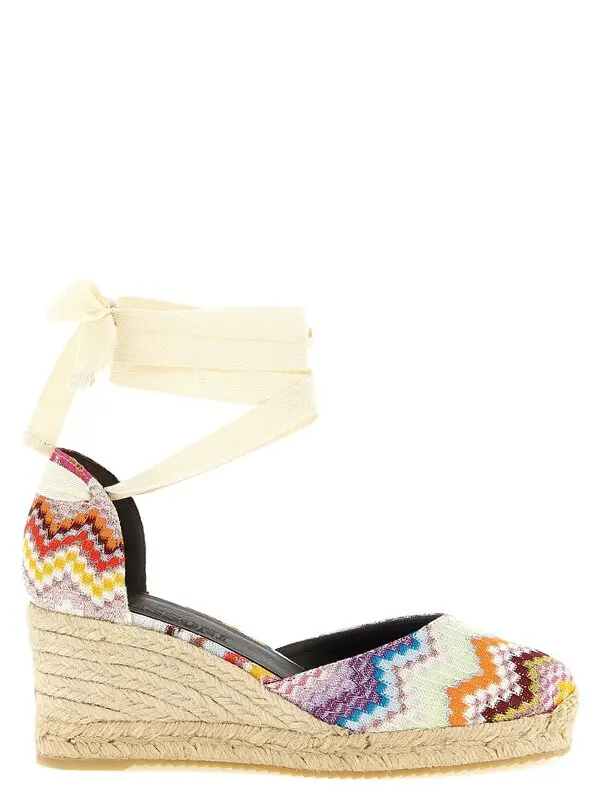 Missoni Eva Zigzag Raschel Fabric Espadrilles - Multicolor