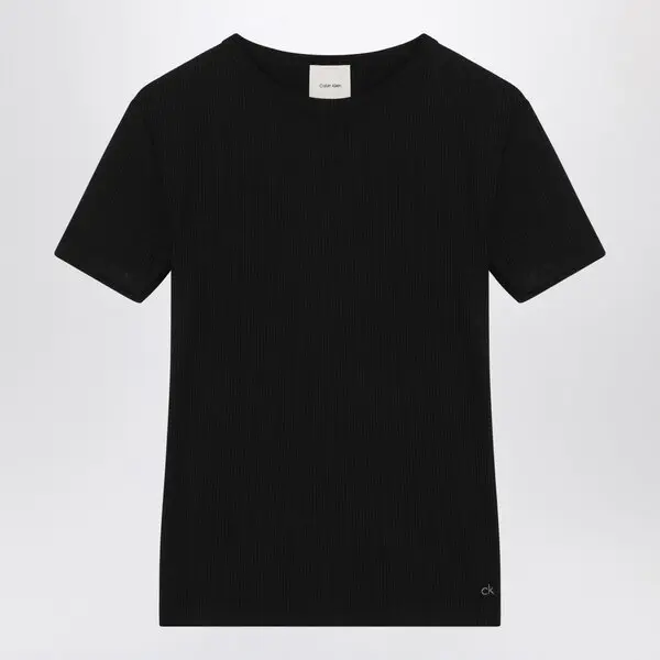 Calvin Klein Ribbed Crewneck T-shirt