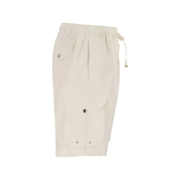 Brunello Cucinelli Cotton Cargo Shorts - Cream