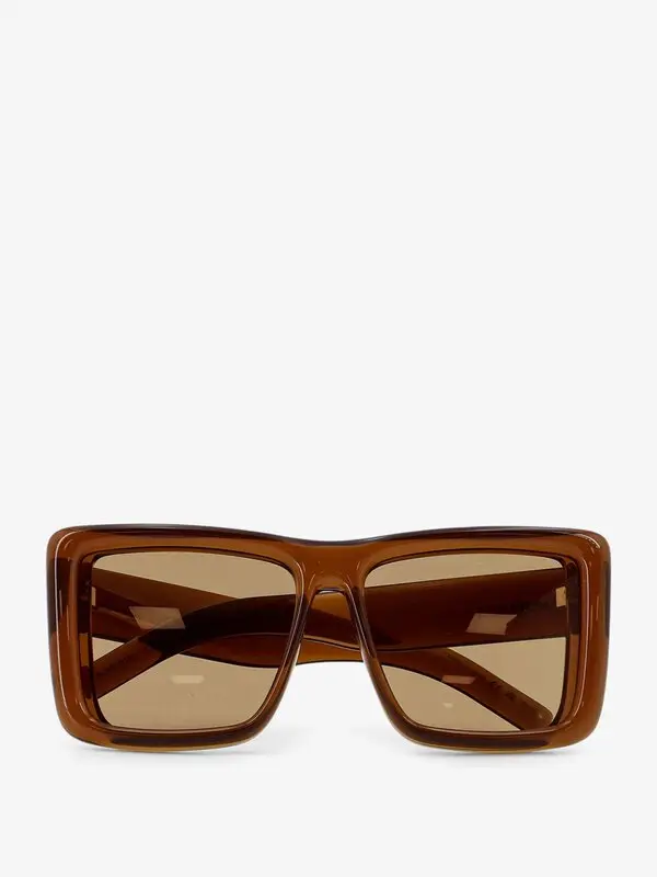 Saint Laurent Acetate Oversized Square Frame Sunglasses With Cassandre Logo - Multicolor