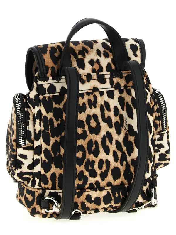 GANNI Animalier 'bucky' Backpack - Brown