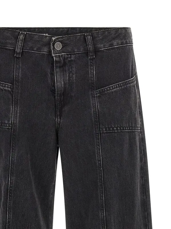DIESEL® D-akii Wide Leg Jeans - Black