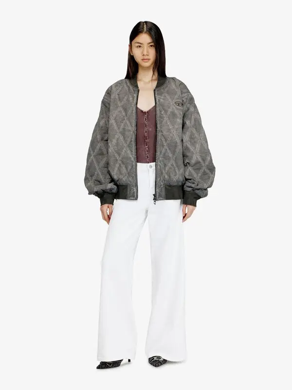 DIESEL® Cotton Blend Flared Trousers - Multicolor