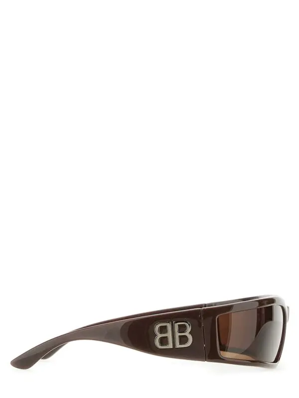 Balenciaga Sunset Rectangle Sunglasses - Brown