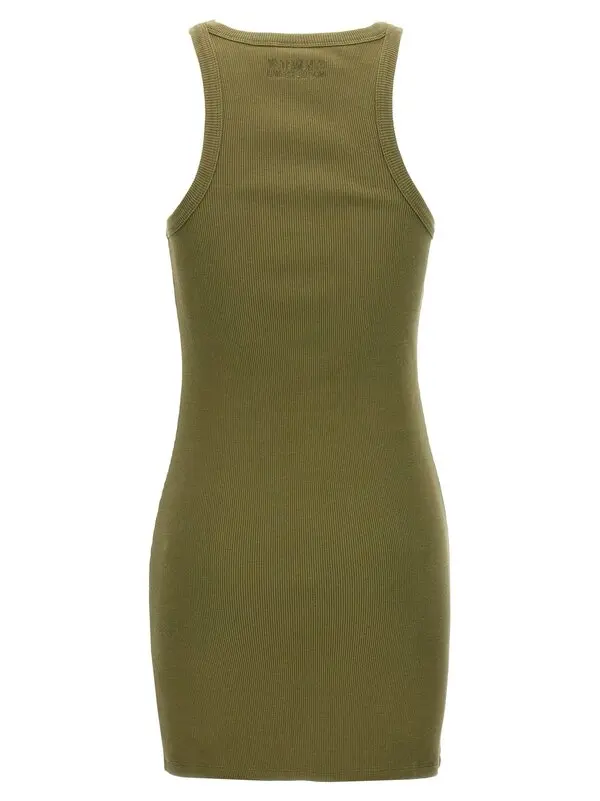 Vetements Ribbed Cotton Racing Tank Dress