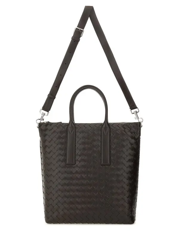 Bottega Veneta North-south Woven Tote Bag - Brown