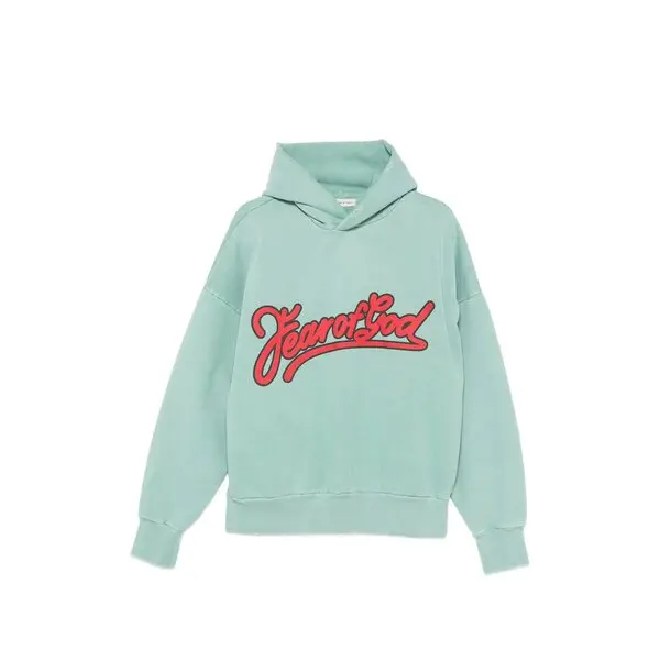 Fear Of God Distressed Logo Hoodie - Multicolor
