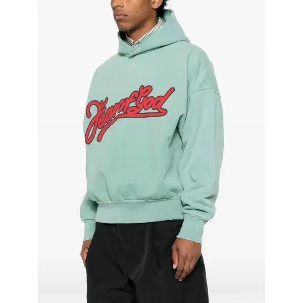 Fear Of God Distressed Logo Hoodie - Multicolor