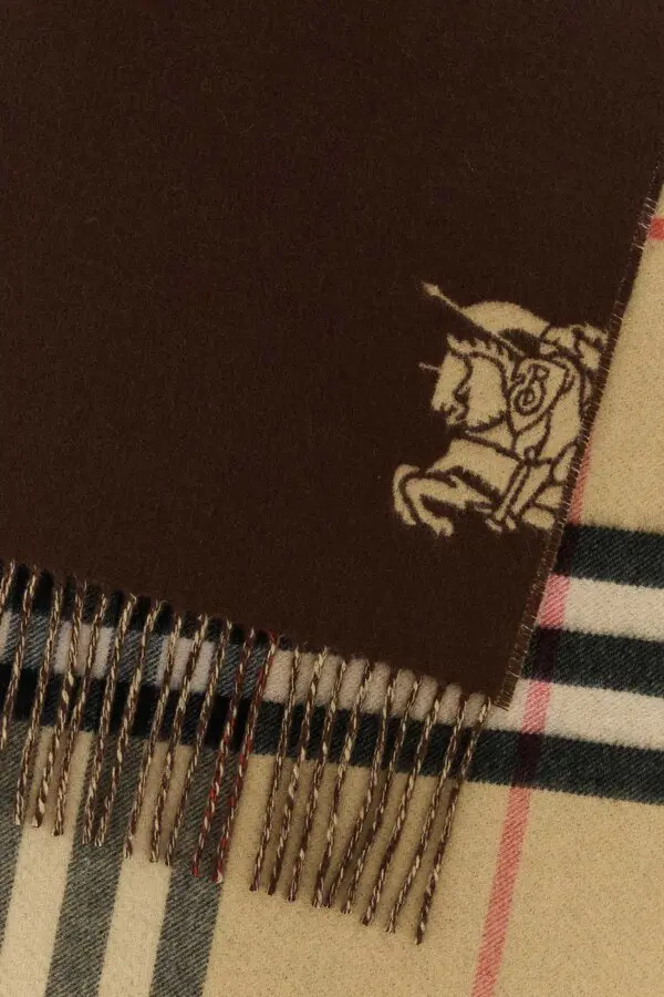 Burberry Cashmere Reversible Scarf - Brown