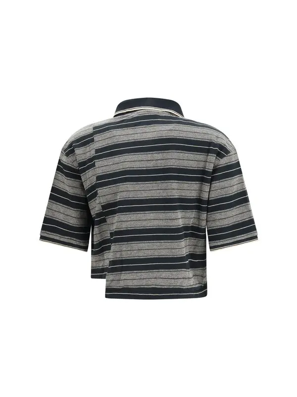 Isabel Marant Étoile Marant Striped Organic Cotton Piqué Polo