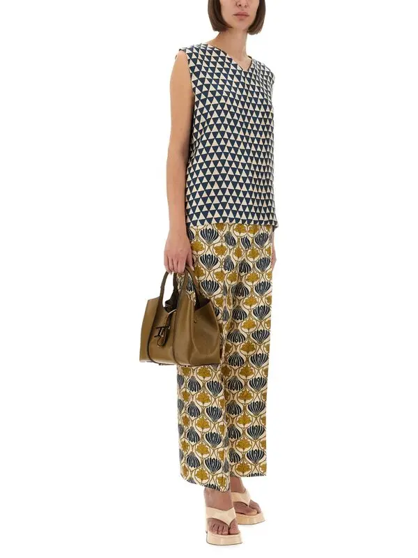 Max Mara Printed Silk Top