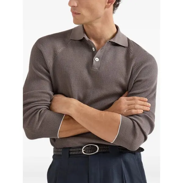 Brunello Cucinelli Polo Shirts - Brown