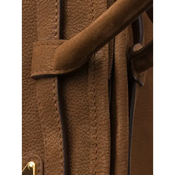 Prada Re-nylon And Calfskin Tote Bag - Brown