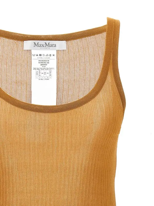 Max Mara Bastia Silk Tank Top - Cream