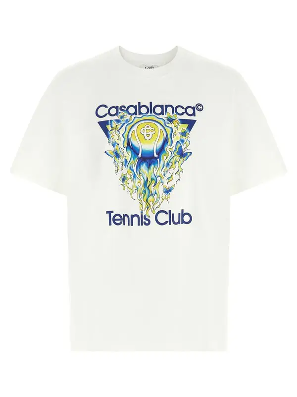 Casablanca Tennis Club Icon' T-shirt - White