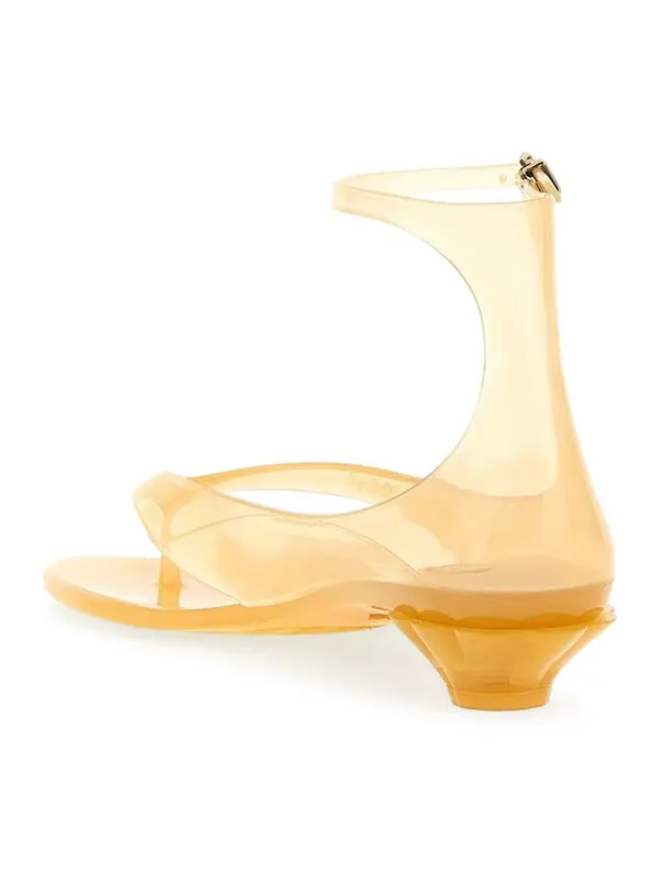 Chloé Jelly Thong Sandals With Shell Heel - Multicolor