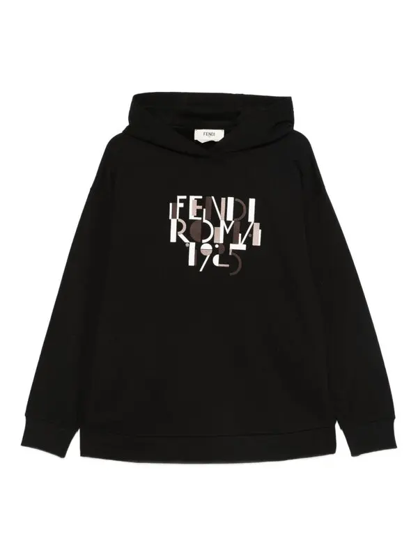 Fendi Roma Cotton Hoodie - Multicolor