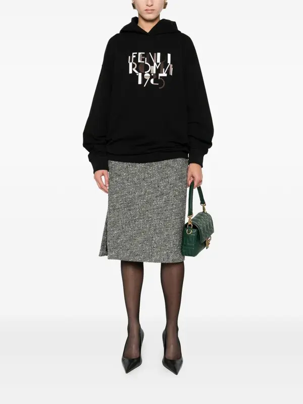 Fendi Roma Cotton Hoodie - Multicolor