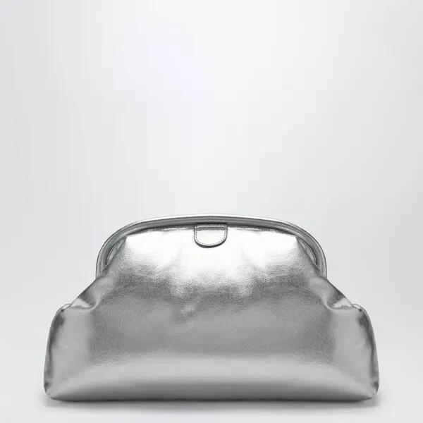 Stella McCartney Metallic Padded Falabella Clutch - Silver