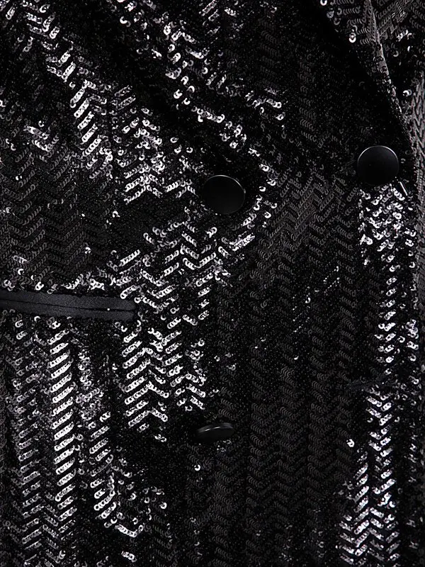Tagliatore Sequined Double-breasted Blazer