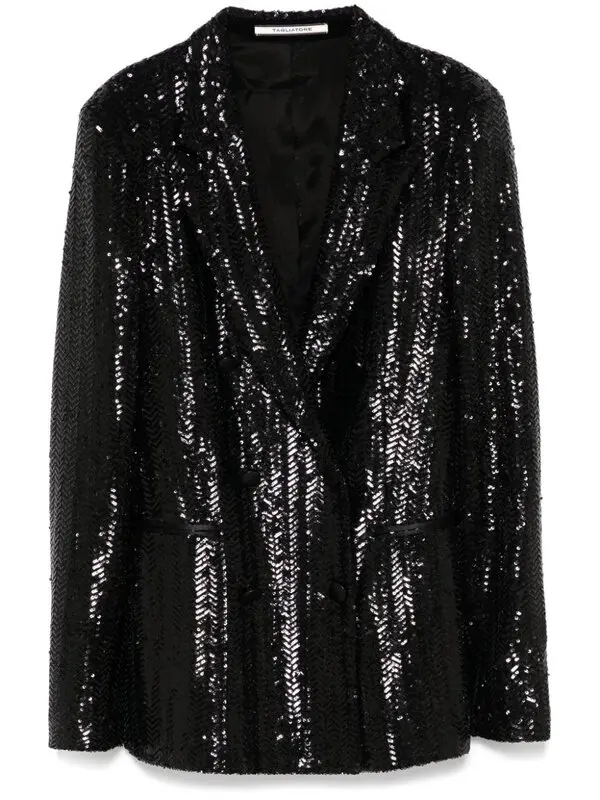 Tagliatore Sequined Double-breasted Blazer