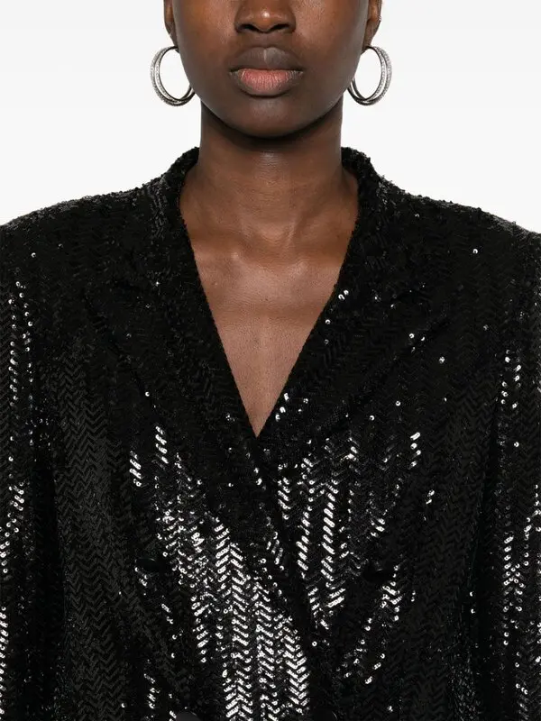 Tagliatore Sequined Double-breasted Blazer