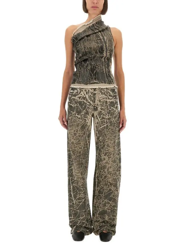 Rick Owens Athena Asymmetrical Top - Black