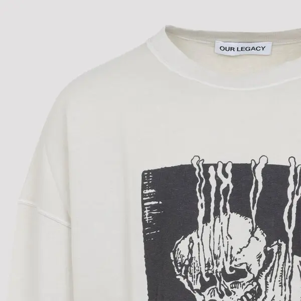 Our Legacy Slack" Oversized Sweatshirt With Graphic Prints