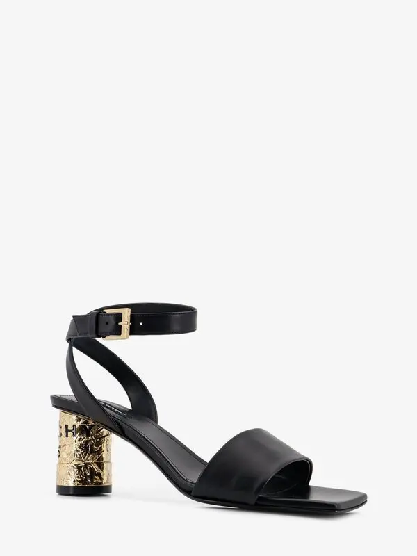 Givenchy Leather Heeled Sandals With Metal Heel