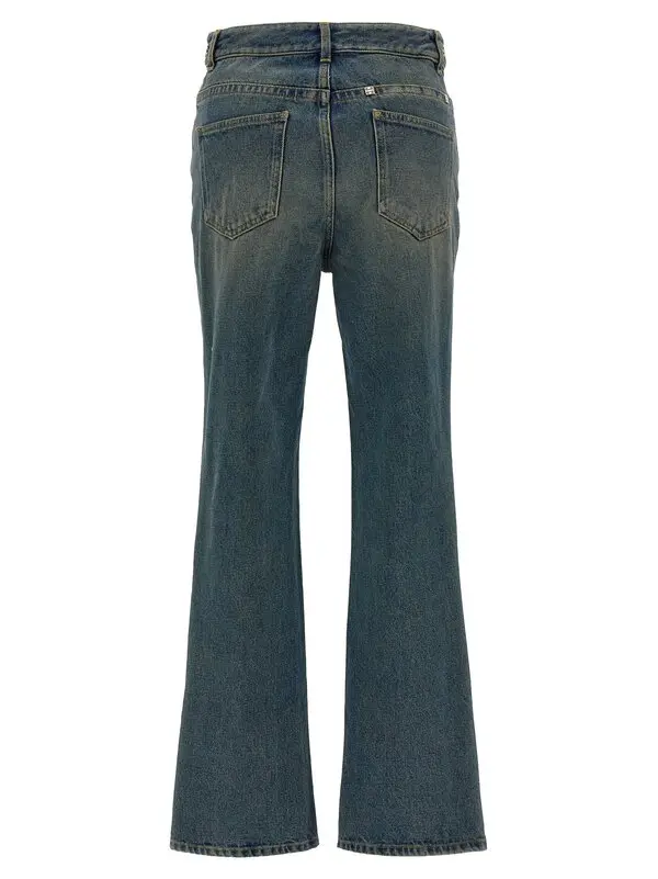 Givenchy Chain Detail Bootcut Jeans - Blue