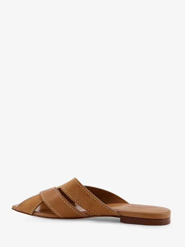 TOD'S Leather And Suede Detail Sandals - Multicolor