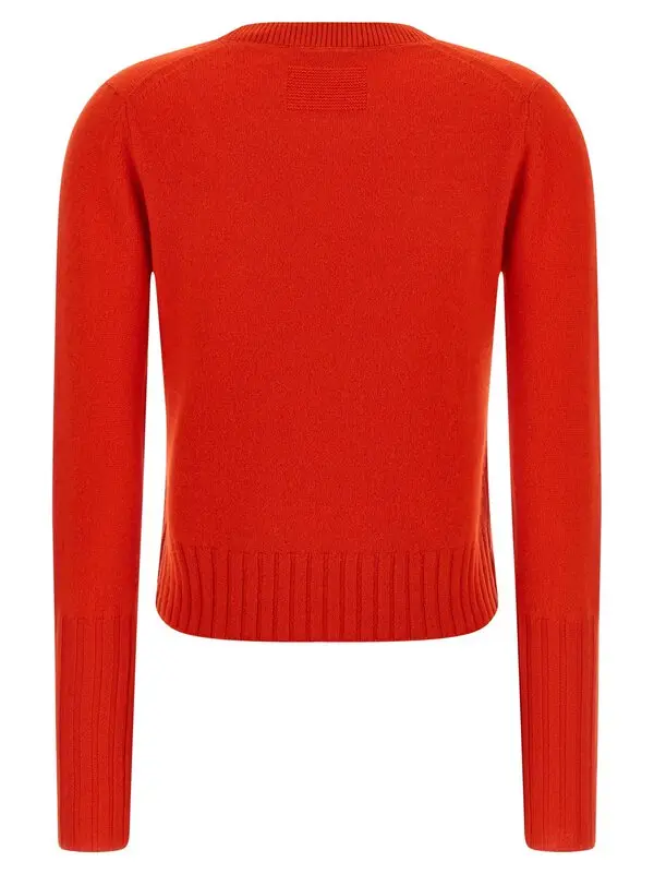 Guest In Residence Shrunken Crew Cashmere Sweater - Red