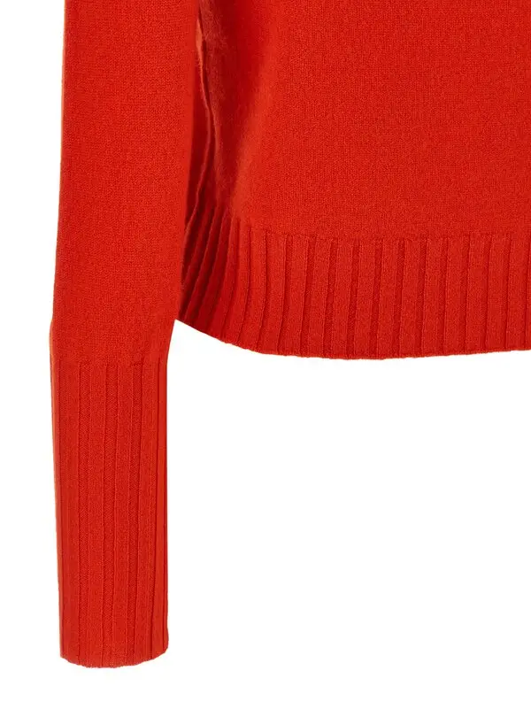 Guest In Residence Shrunken Crew Cashmere Sweater - Red