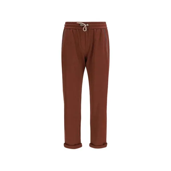 Brunello Cucinelli Cotton Silk Blend Track Pants