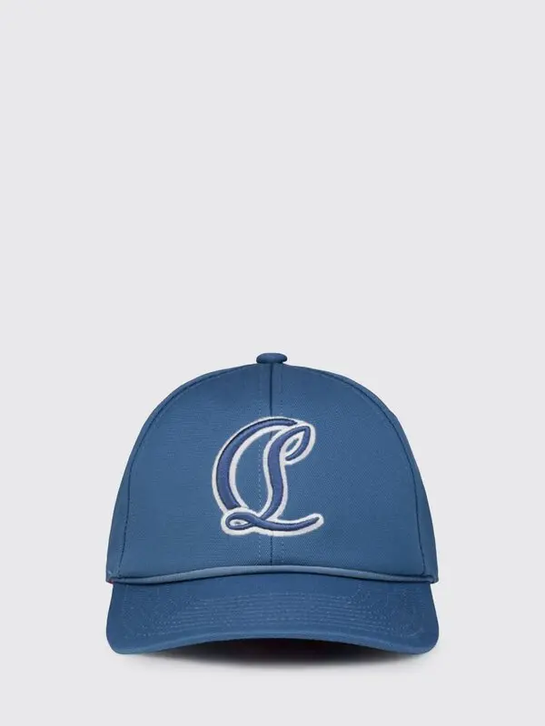 CHRISTIAN LOUBOUTIN Baseball Cap With Embroidered Logo - Blue