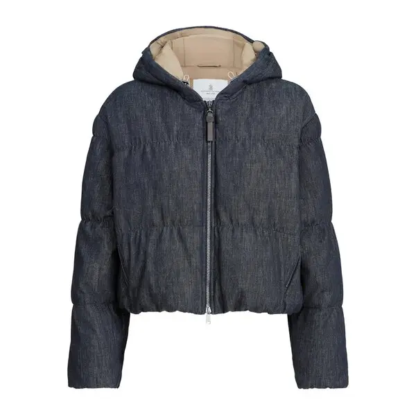 Brunello Cucinelli Padded Down Jacket - Blue