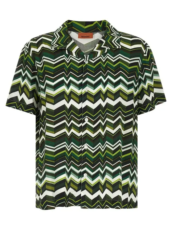 Missoni Irregular Zigzag Shirt - Green