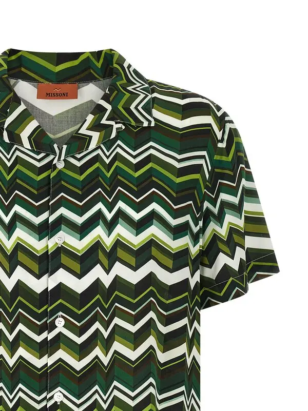 Missoni Irregular Zigzag Shirt - Green