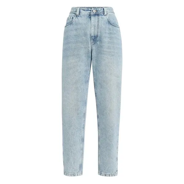 Brunello Cucinelli Light Wash Tapered Denim Jeans - Blue