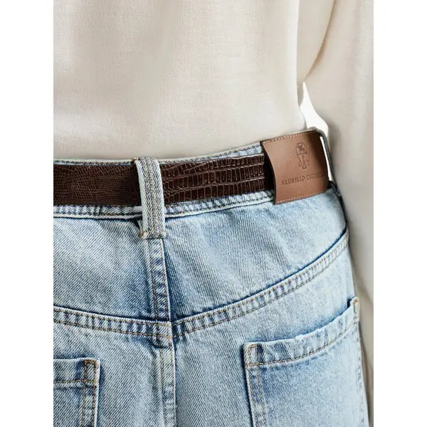 Brunello Cucinelli Light Wash Tapered Denim Jeans - Blue