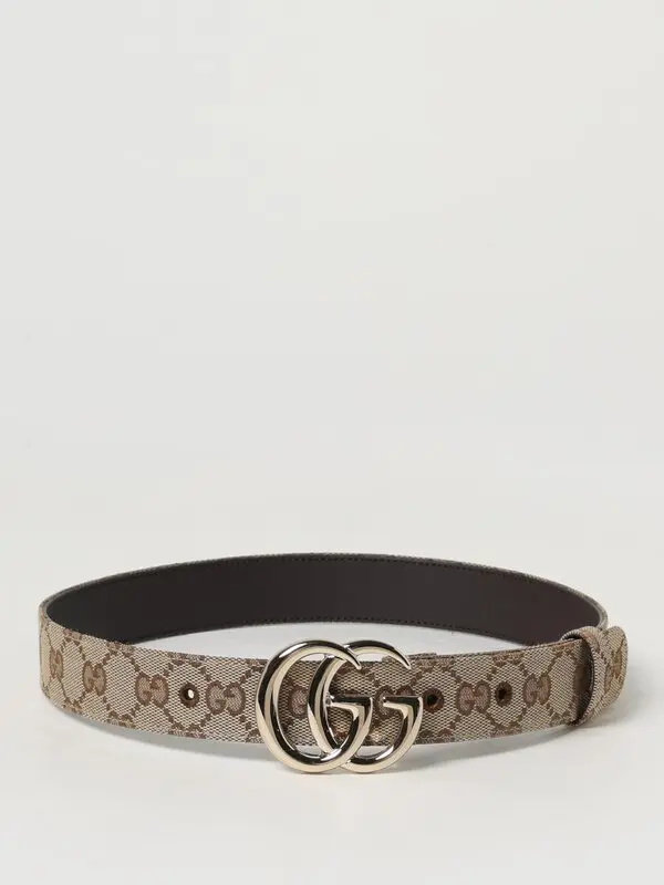 Gucci Gg Buckle Belt - Cream